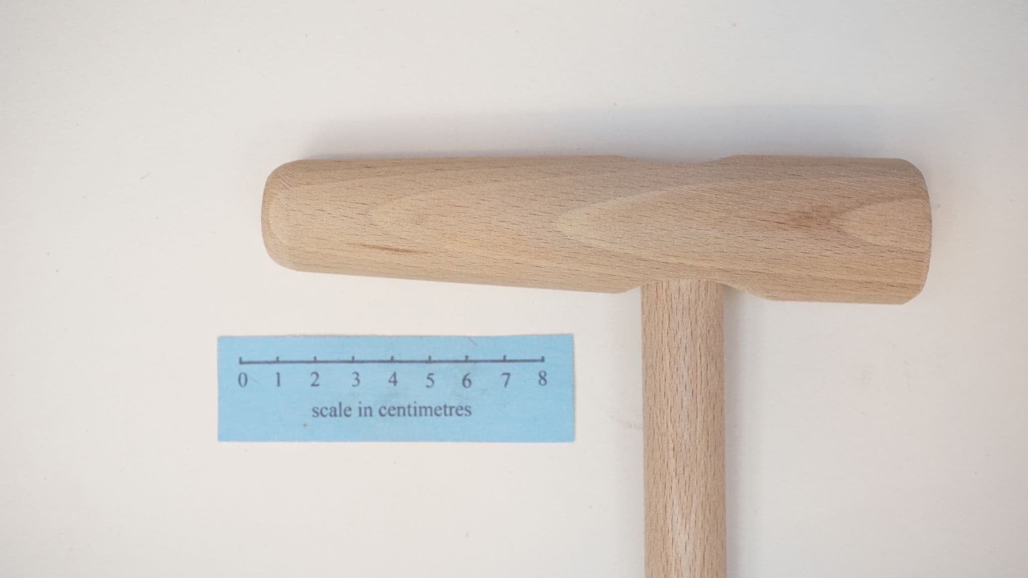 medieval style offset tapered wooden mallet in beechwood 15cm head 3 ...