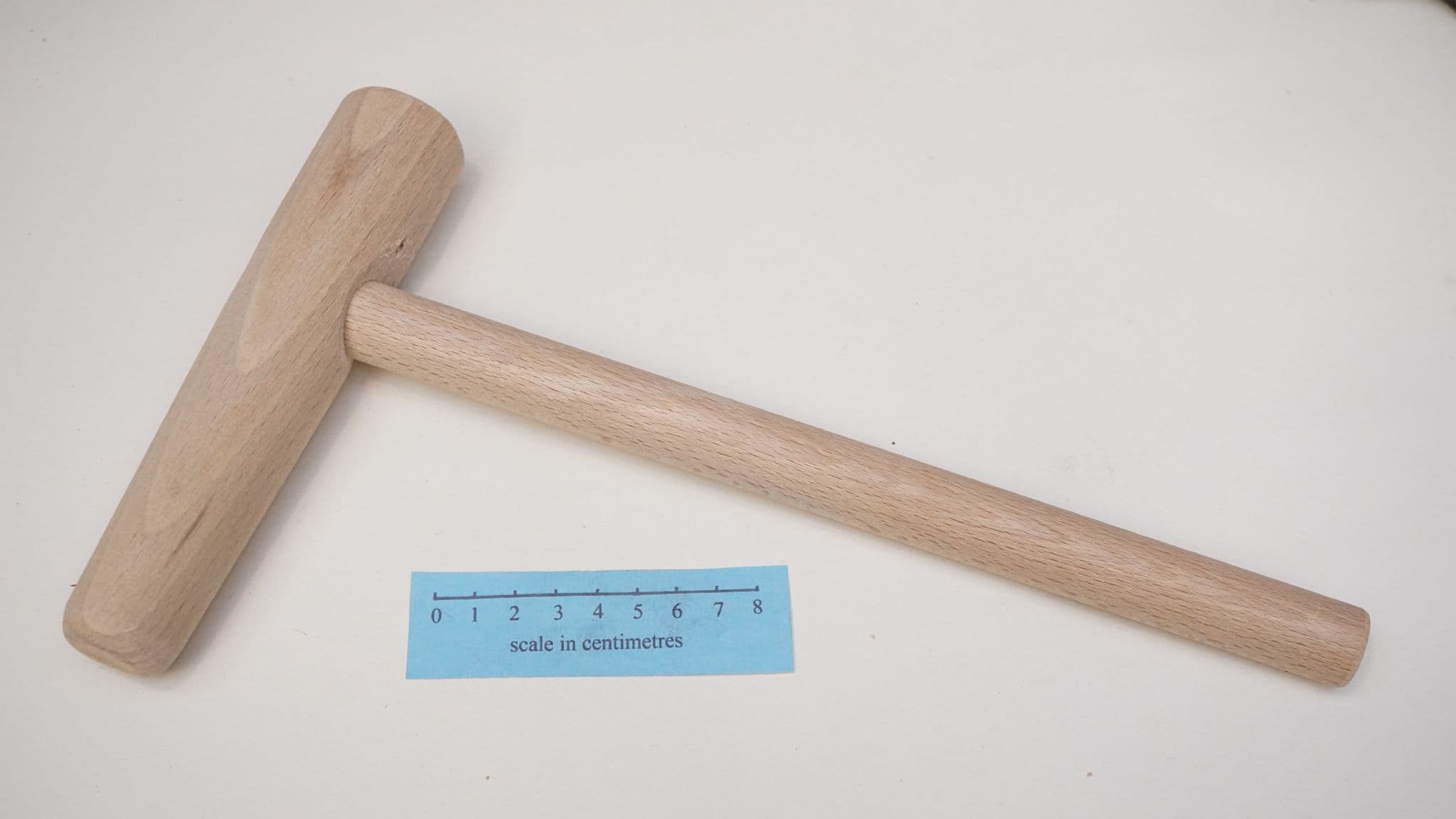 medieval style offset tapered wooden mallet in beechwood 15cm head 3 ...