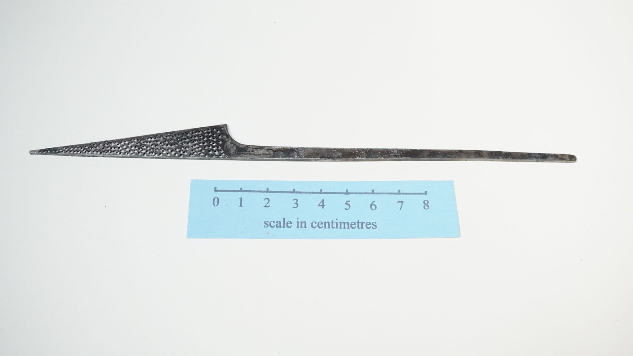 medieval wood bone and antler rasp with 3" tapered head