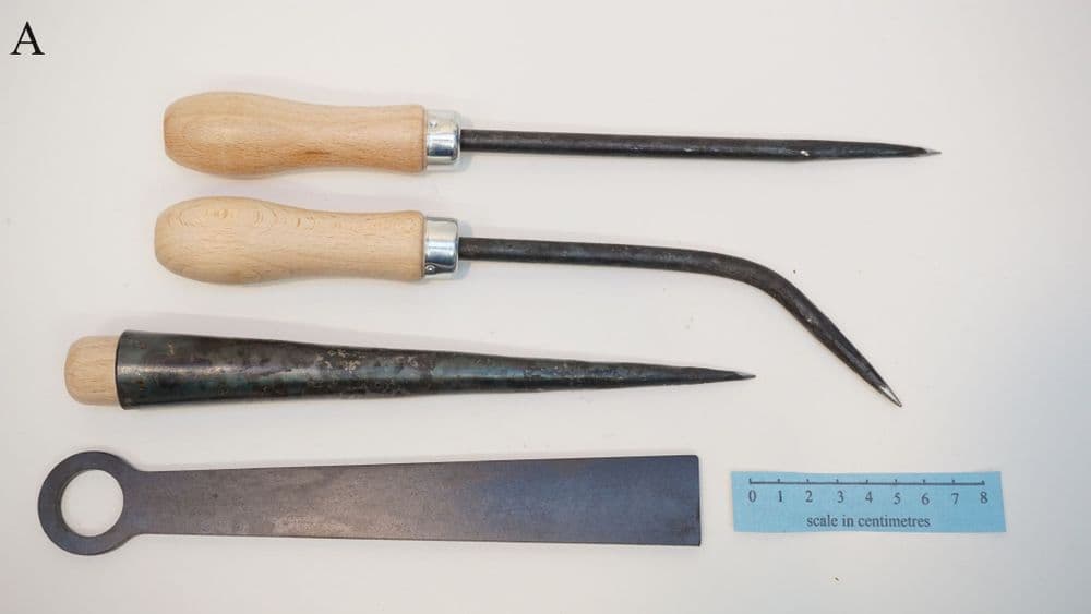 modern willow basket weaving tool set of 4