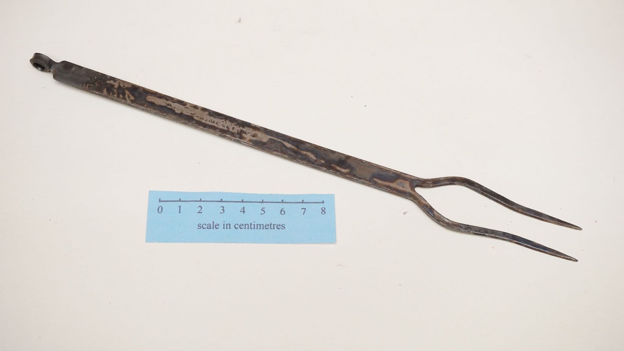 multi period cooking fork in forged steel 28cm long
