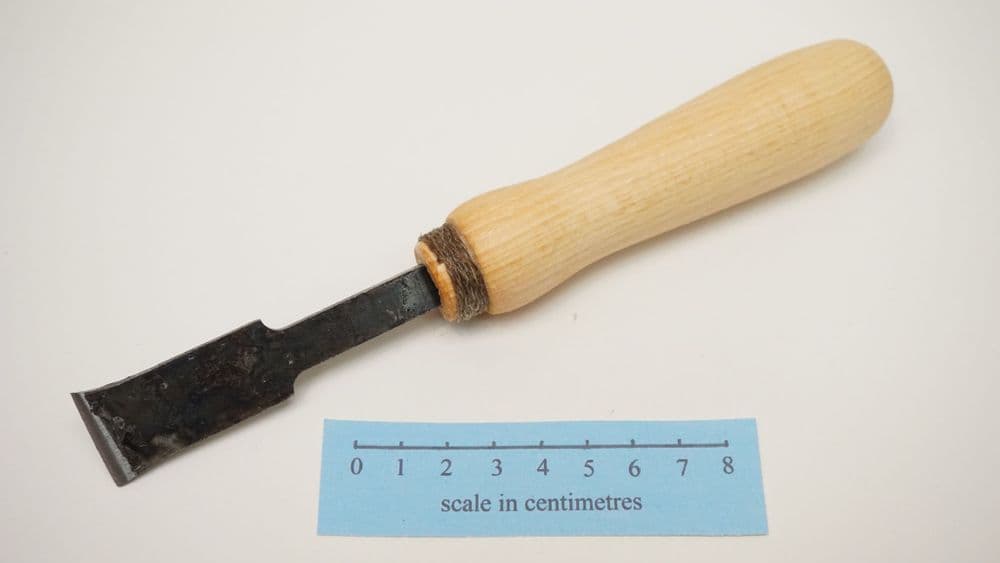 multi period small 25mm wide chisel with beech wood handle