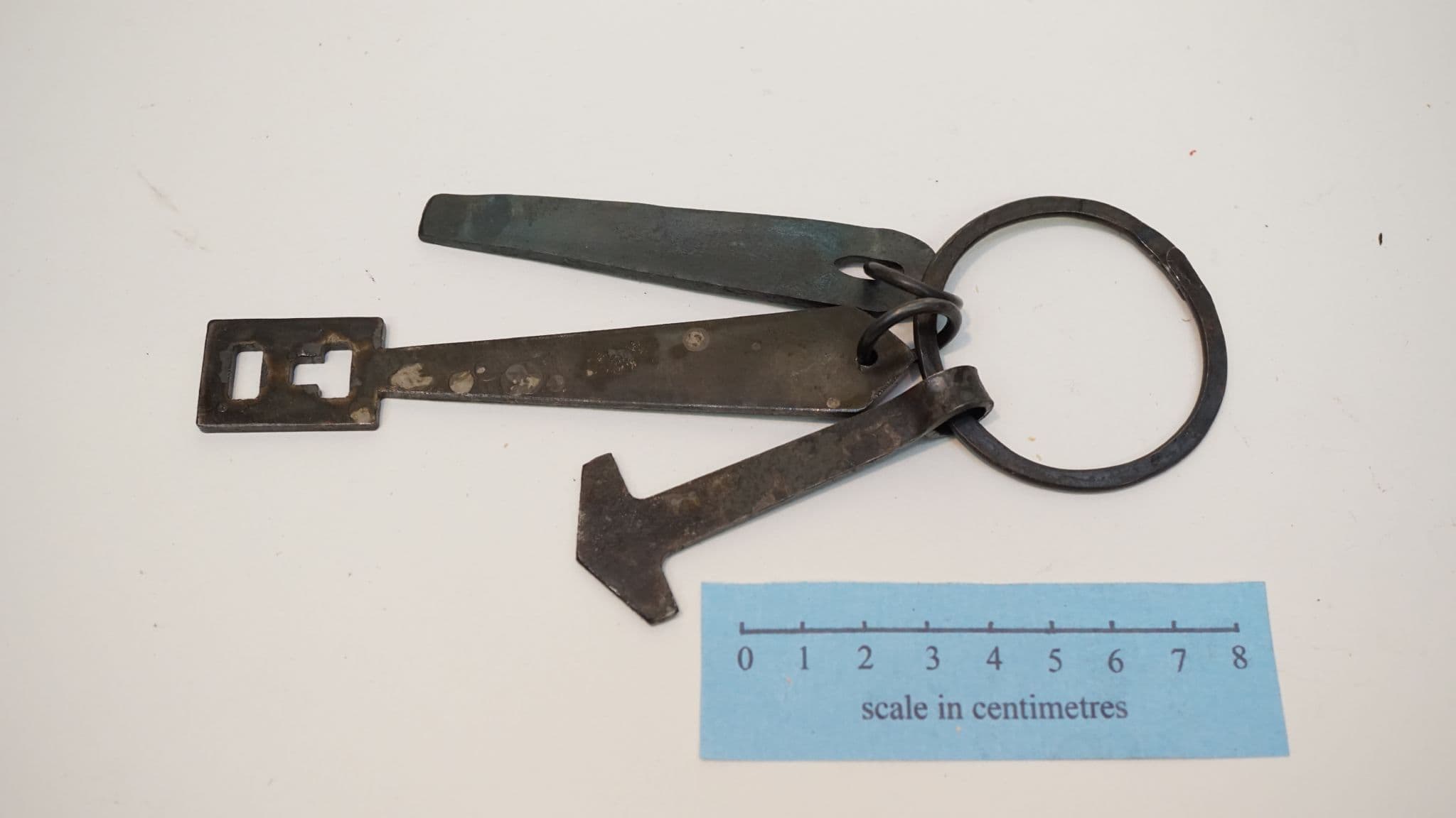 Norse viking amulet set padlock key thor s hammer & odin s staff on a ...