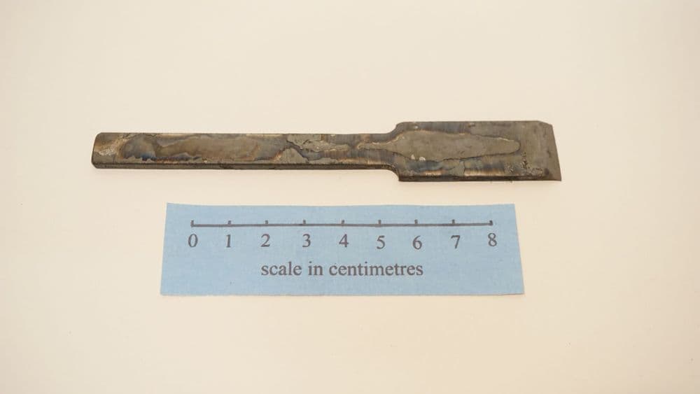 Roman 20mm wide plane blade from Vindolanda