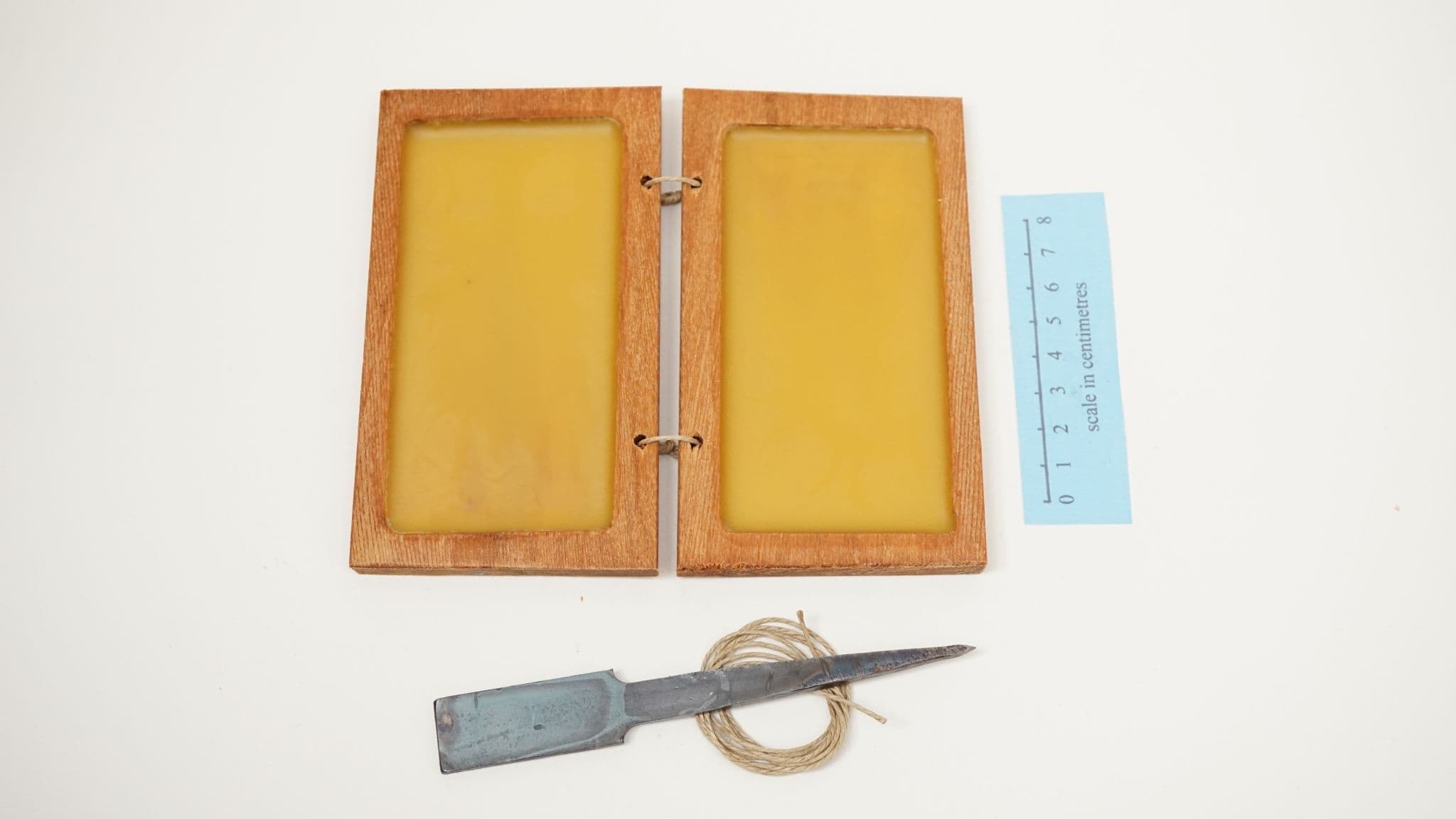 roman and anglo-saxon period double wax writing tablet and stylus ...