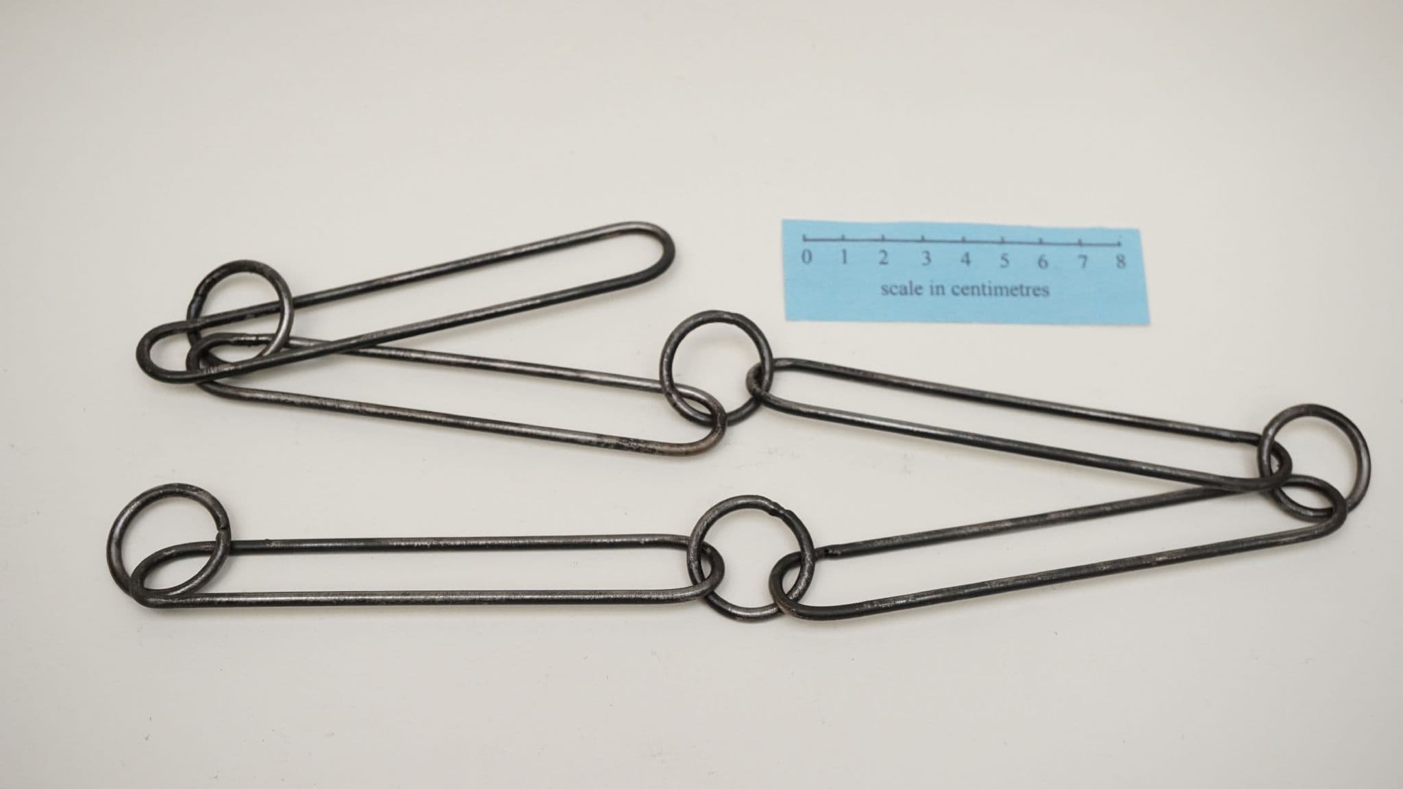 Roman and medieval ring and link chain 1m 40" for living history use