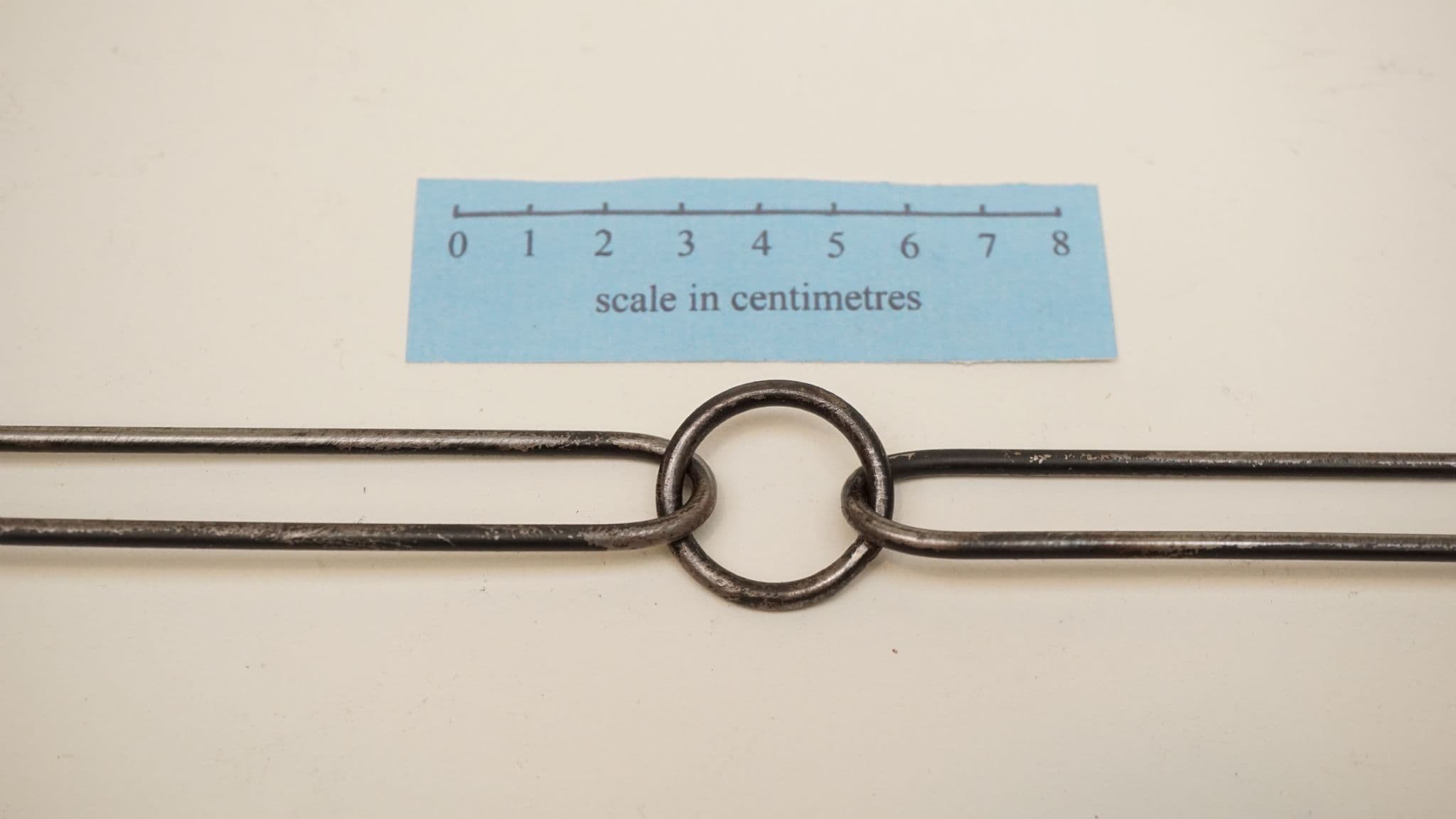 Roman and medieval ring and link chain 1m 40" for living history use