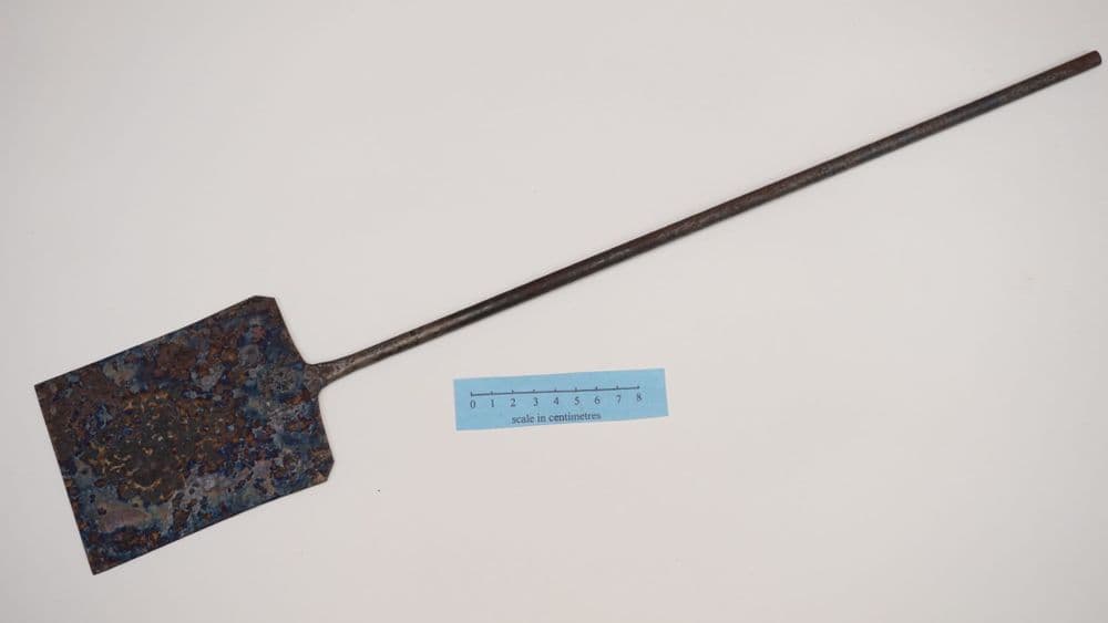 roman fire or forge shovel based on a find from Roman Gaul