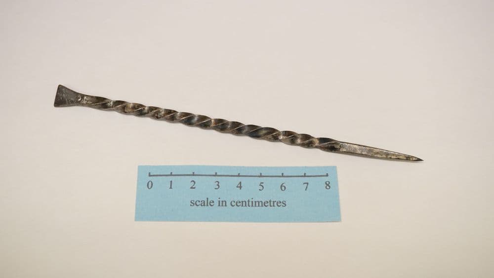 Roman hand forged iron stylus