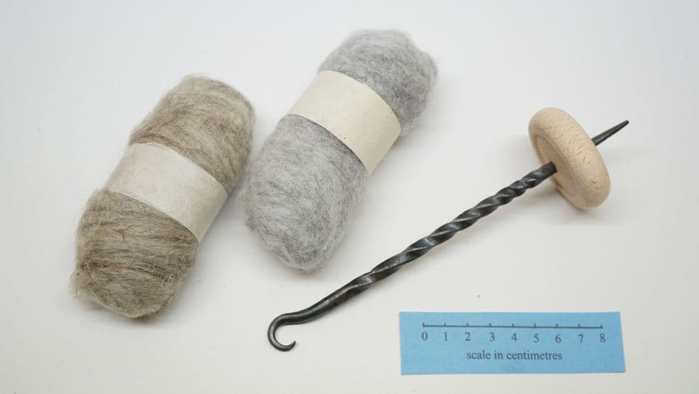 roman iron spiral twist drop spinning spindle magdalensberg austria