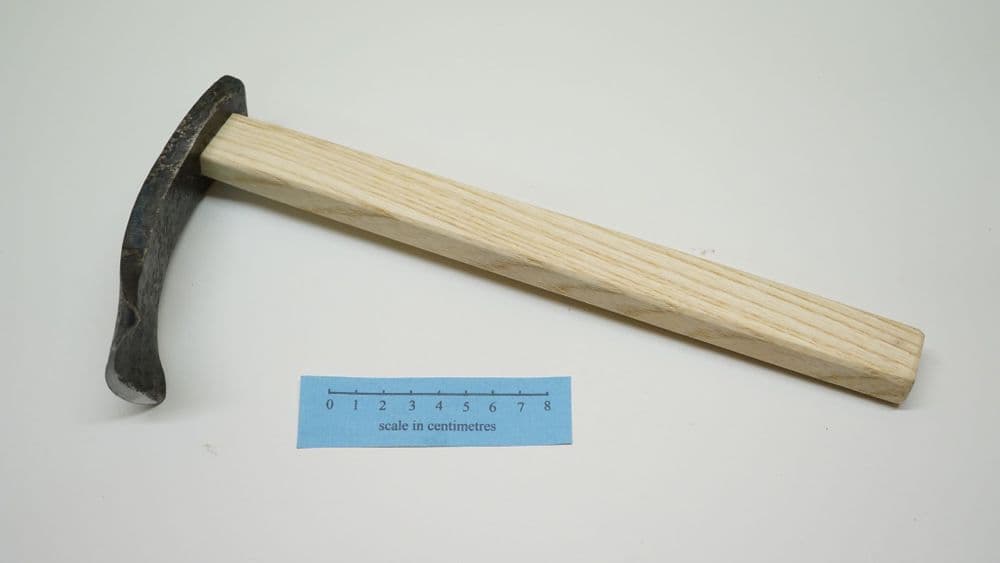 roman light woodworking adze with curved blade