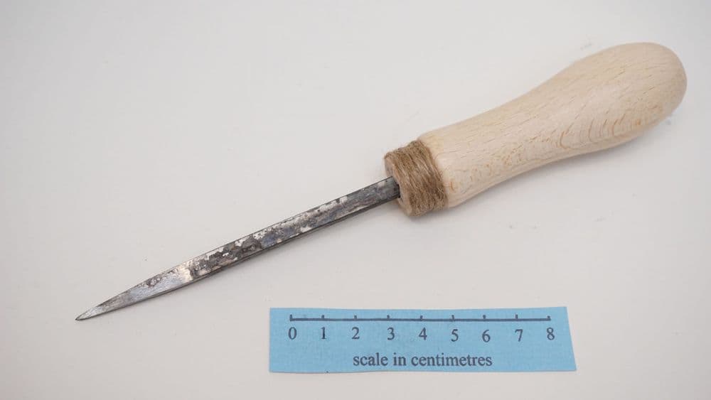 Roman period hand forged square tapered leatherworkers awl