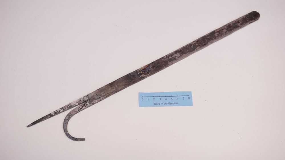 roman to medieval fire poker bale or boat hook