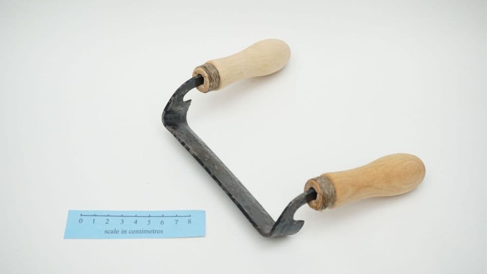 Swedish early viking valsgarde 5" plank shave scorp with flax twine ...