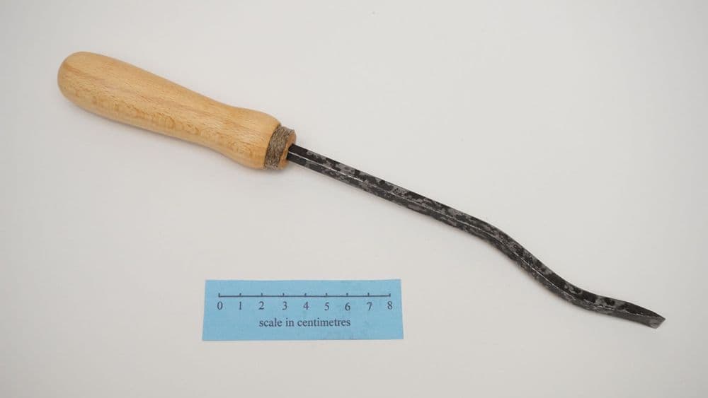 viking mastermyr wood gouge no 58 with beech handle and linen ferrule