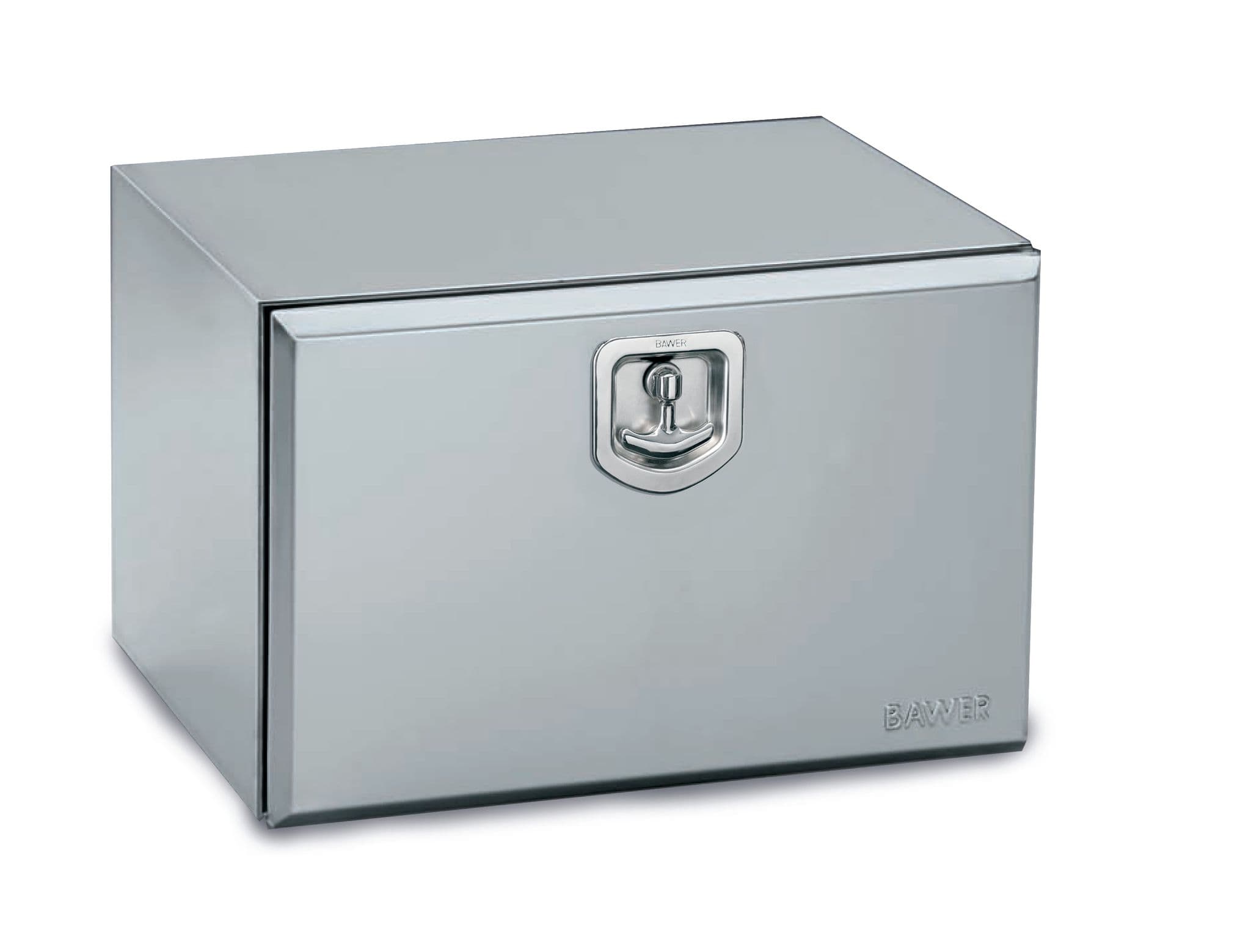 Bawer L400 x H300 x D300mm Stainless Steel Toolbox - Matt Finish with S ...