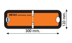 Standard & Folding Haz Chem Board Small A D R 300MM X 120MM