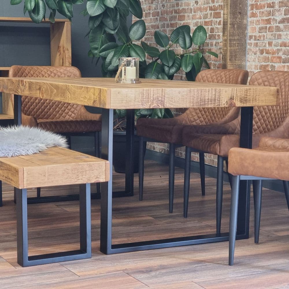 Boston Dining Table SQUARE FRAME LEGS