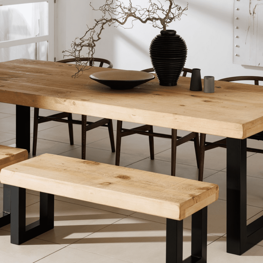 Grantham Dining 112cm Wide Square Chunky Frame Legs