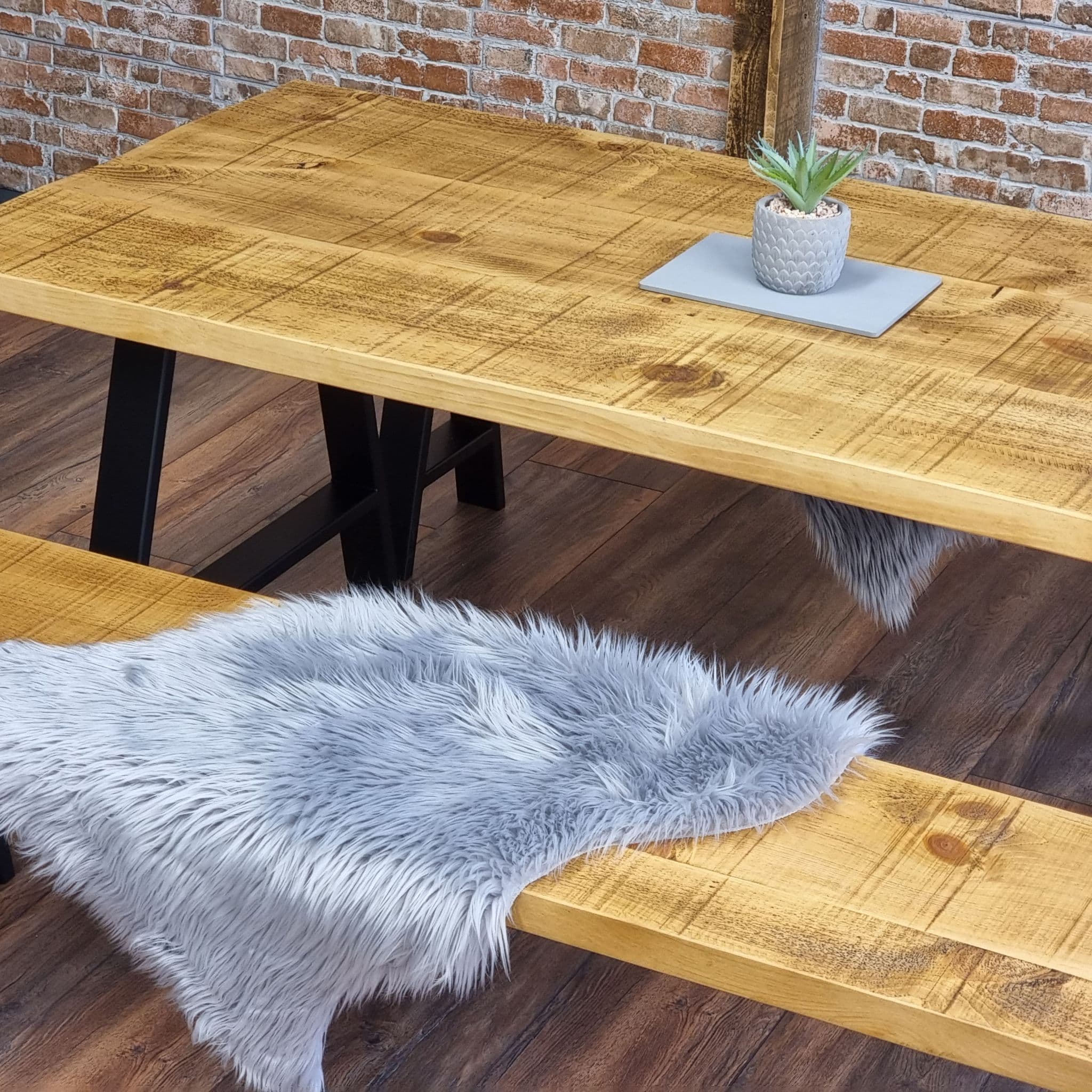 John Lewis Calia Style Industrial Reclaimed Dining Table A-FRAME ...