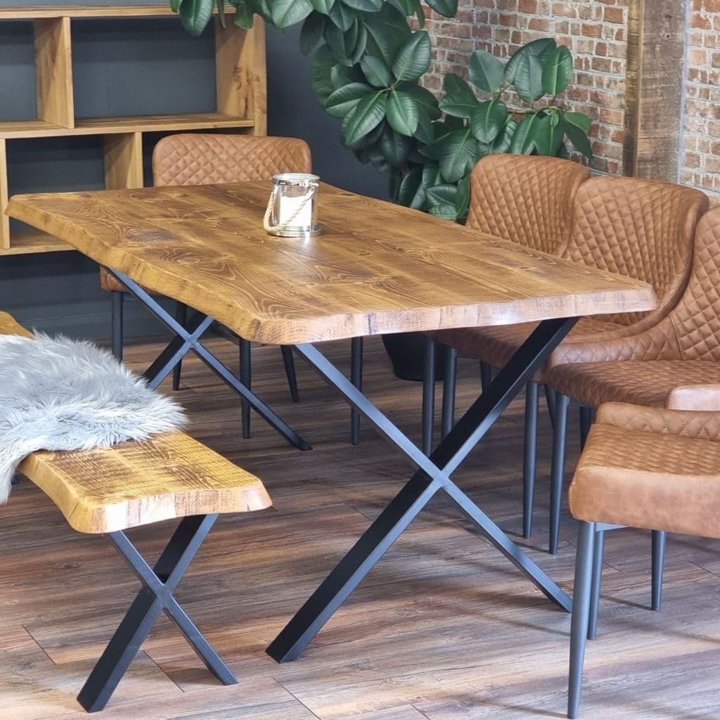 Live Edge Rectangular Dining Table