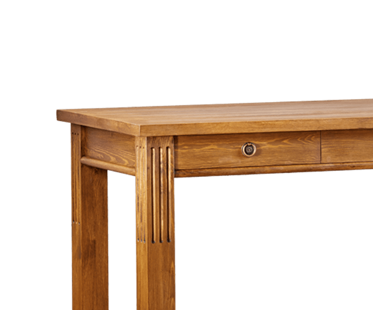 Wooden Desk with Drawers