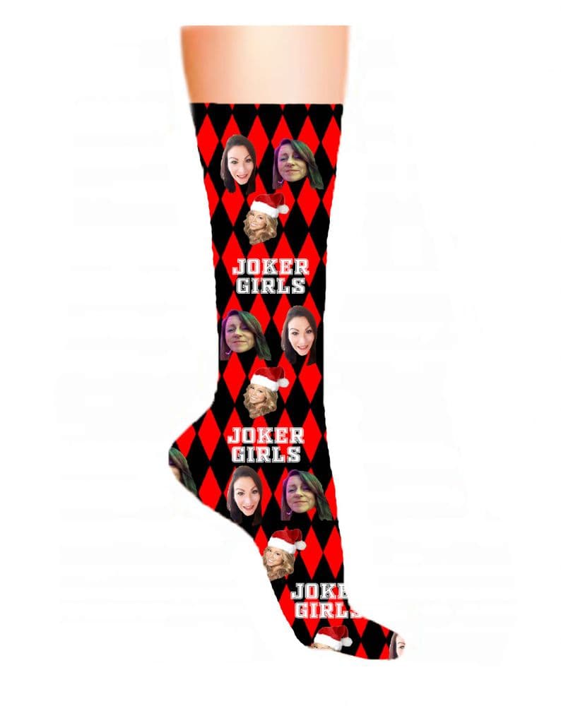 3 Photos & Text Socks