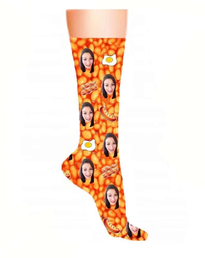 Fried Breakfast Photo Socks