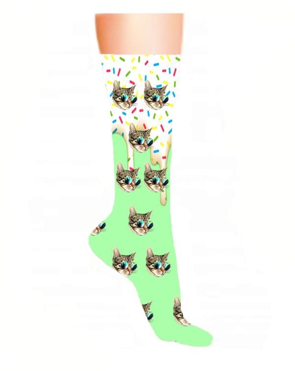 Ice Cream Drip Photo Socks