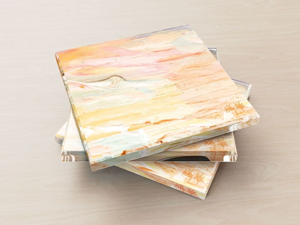 Abundance Yellow - Glass Coasters