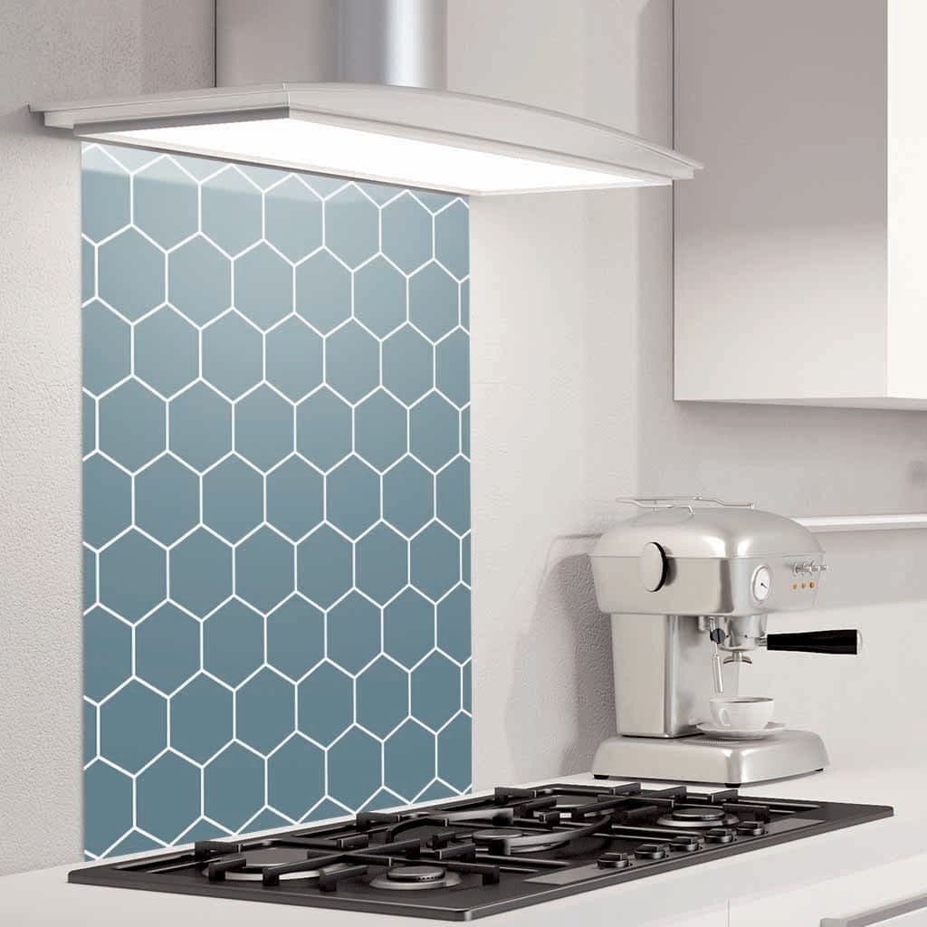 Honeycomb London Glass Splashback