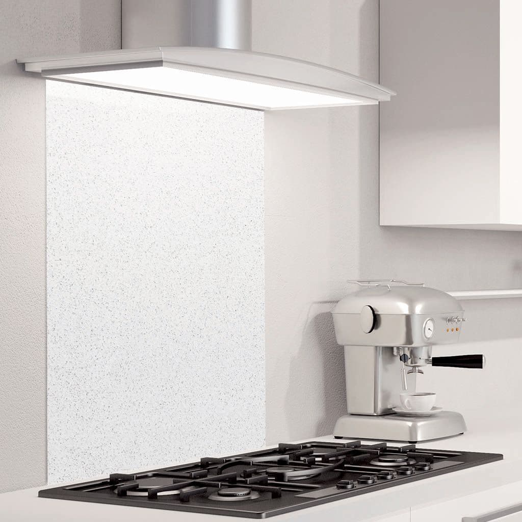 Quartz Chip - Glass Splashback