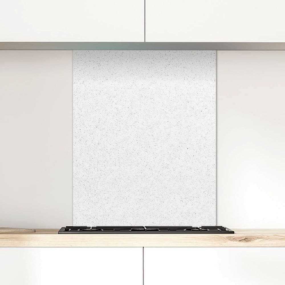 Quartz Chip - Glass Splashback