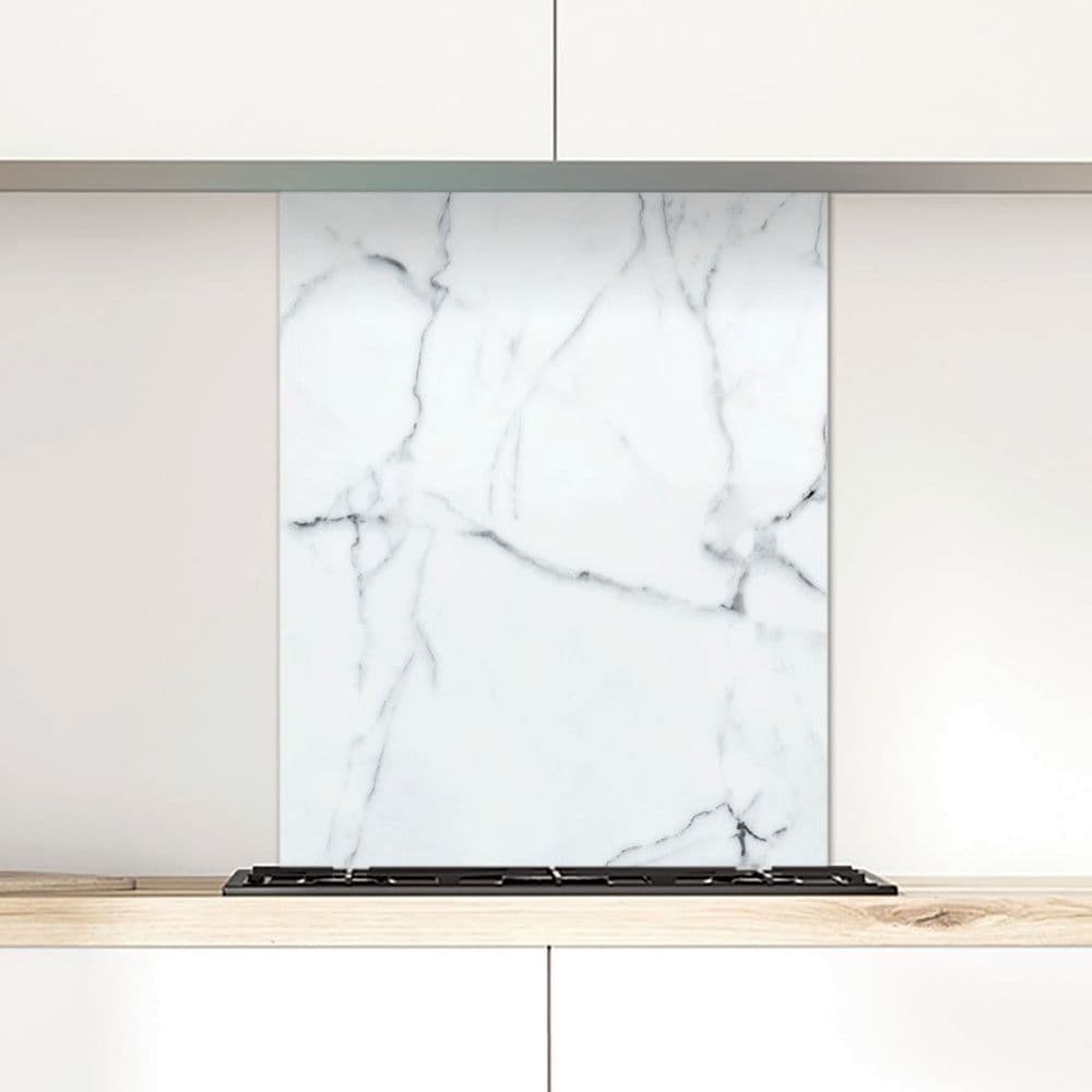 Statuary Marble - Glass Splashback