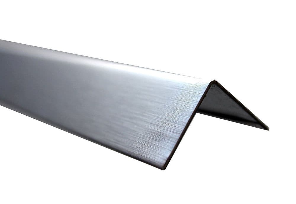 Brushed Chrome Perimeter Angle Trim 3000mm