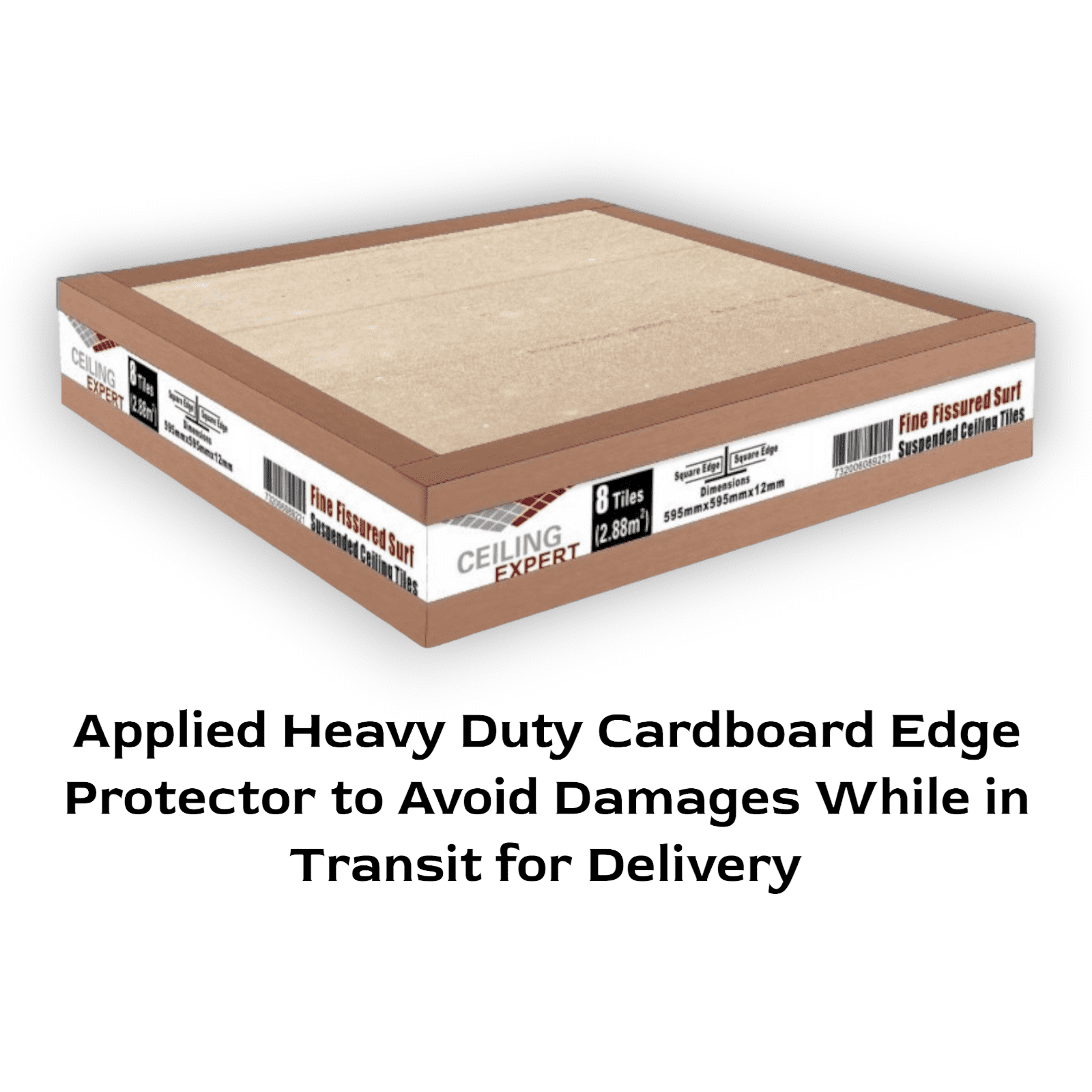 Suspended Fine Fissured Surf Ceiling Tiles 595mm x 595mm To Fit in ...