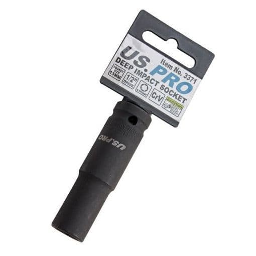 13mm 1/2" Drive Deep Imact Socket 6 Point Single Hex US PRO 3371
