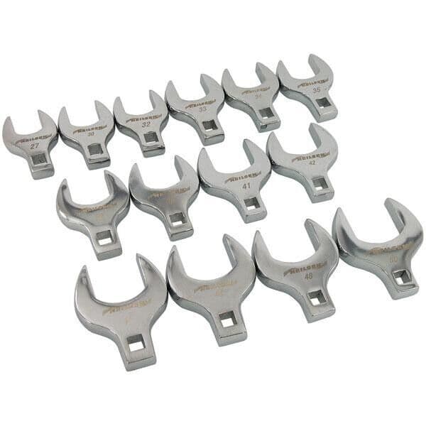 14pc Large Crow Foot Spanner Set Metric 27mm/50mm Neilsen CT5905