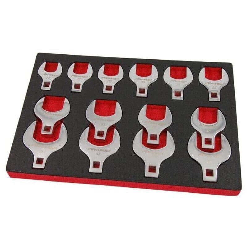 14pc Large Crow Foot Spanner Set Metric 27mm/50mm Neilsen CT5905