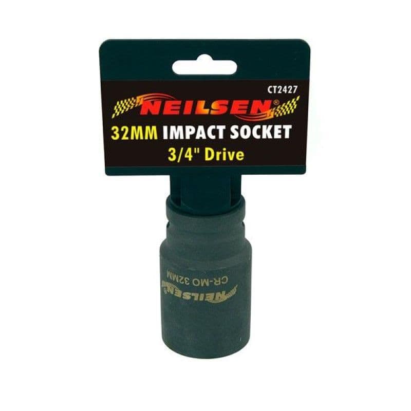 32mm Deep Impact Socket 3/4" Drive 6 Point Neilsen CT2427
