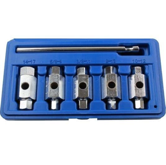 6pc Double Ended Drain Plug Key Set US PRO 3231