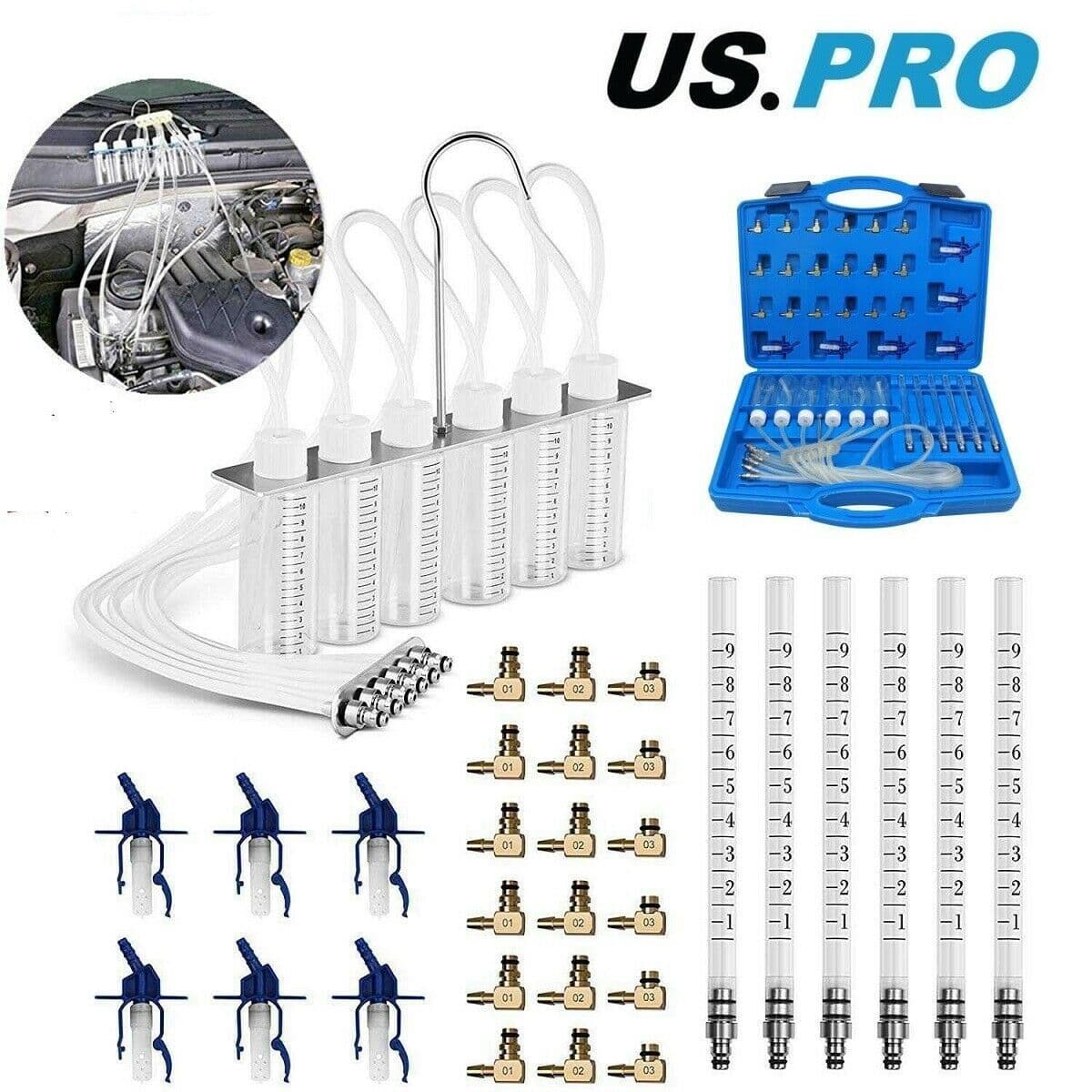 Flow Meter Common Rail US PRO Tools Flow Meter & Adapter Kit – Common ...