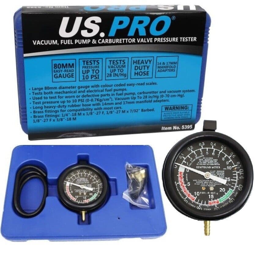 Fuel/Vacuum Pump And Carburettor Valve Pressure Tester US PRO TOOL 5395