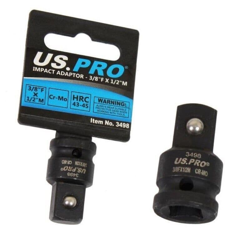Impact Socket Adaptor 3/8" Drive Up To 1/2" Drive Step Up US PRO 3498