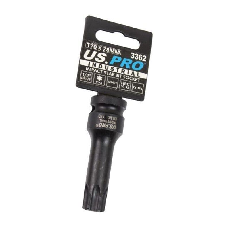 Long T70 Impact Torx Bit Socket US PRO INDUSTRIAL