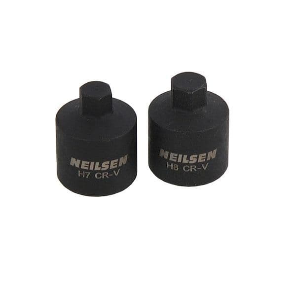 Neilsen 7mm/8mm Stubby Hex Bit Brake Caliper Bolt Socket Set CT4229