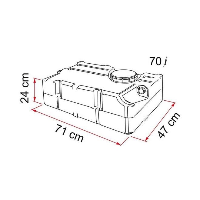 Fiamma 70 Litre Internal Water Tank