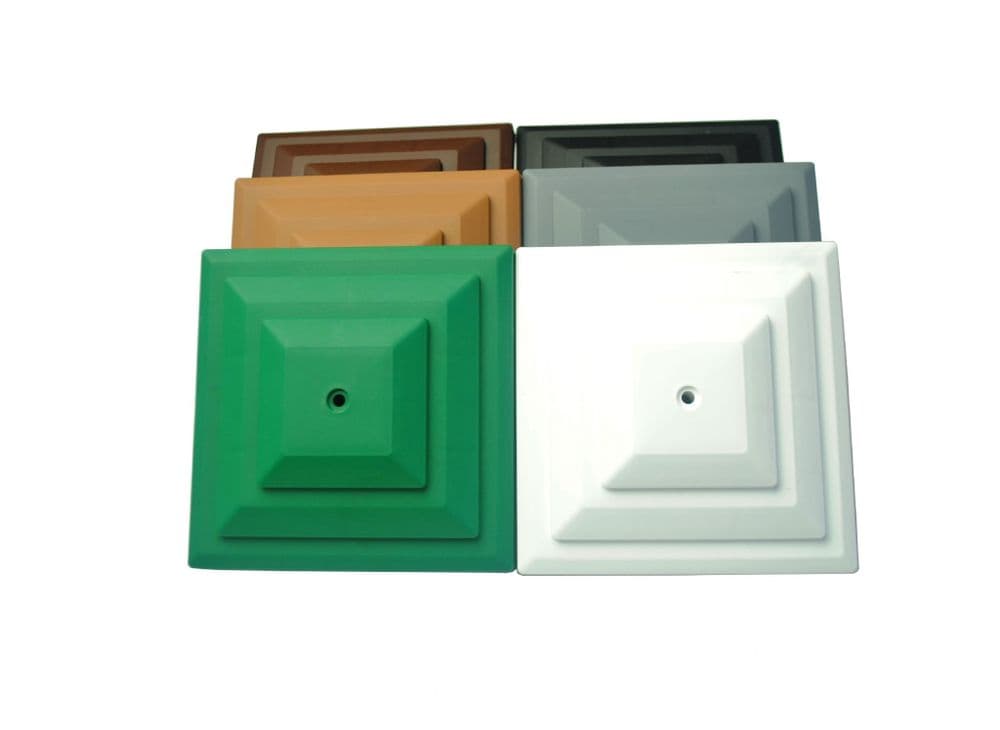 Plastic Fence Post Caps Pack of 30 for 4"x 4" 100mm Post UK Made GT4010
