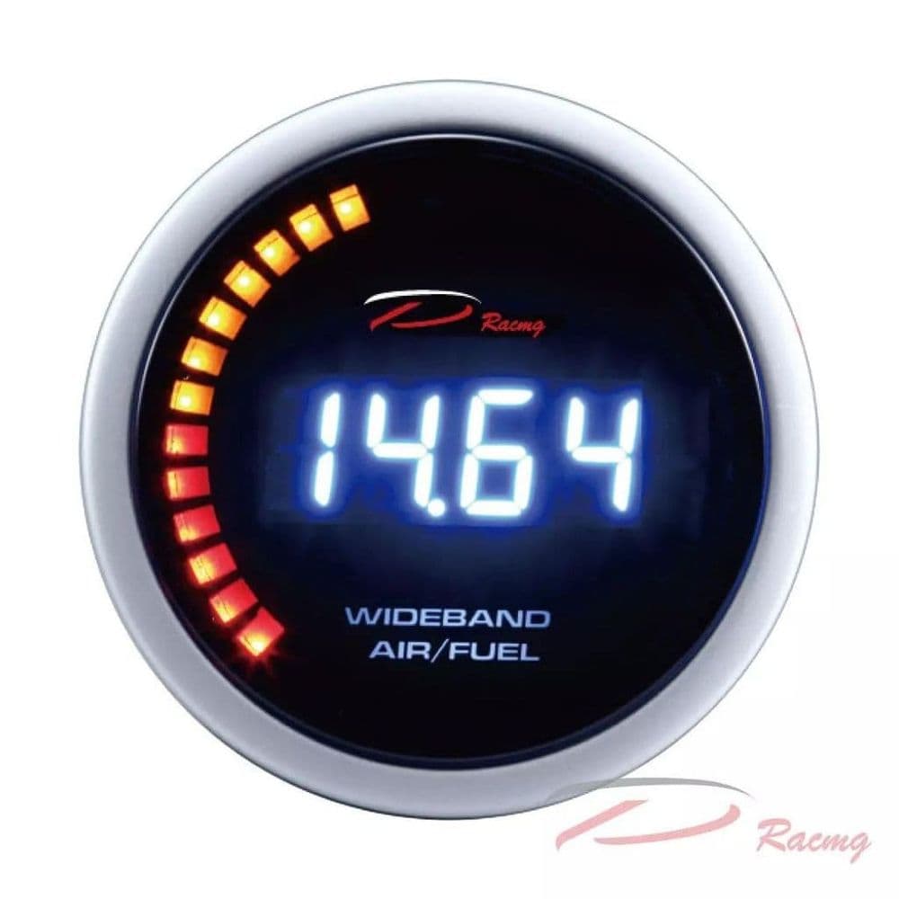 DEPO RACING 52MM LED DIGITAL WIDEBAND AIR FUEL RATIO AFR GAUGE WITH ...