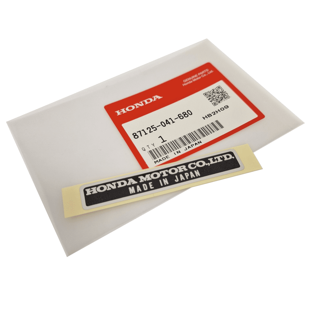GENUINE HONDA HONDA MOTOR CO LTD MADE IN JAPAN STICKER DECAL